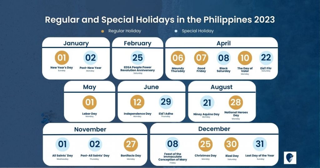 2023 Holidays Philippines Calendar Vacation Ideas 2023 Holidays Philippines Calendar Vacation Ideas